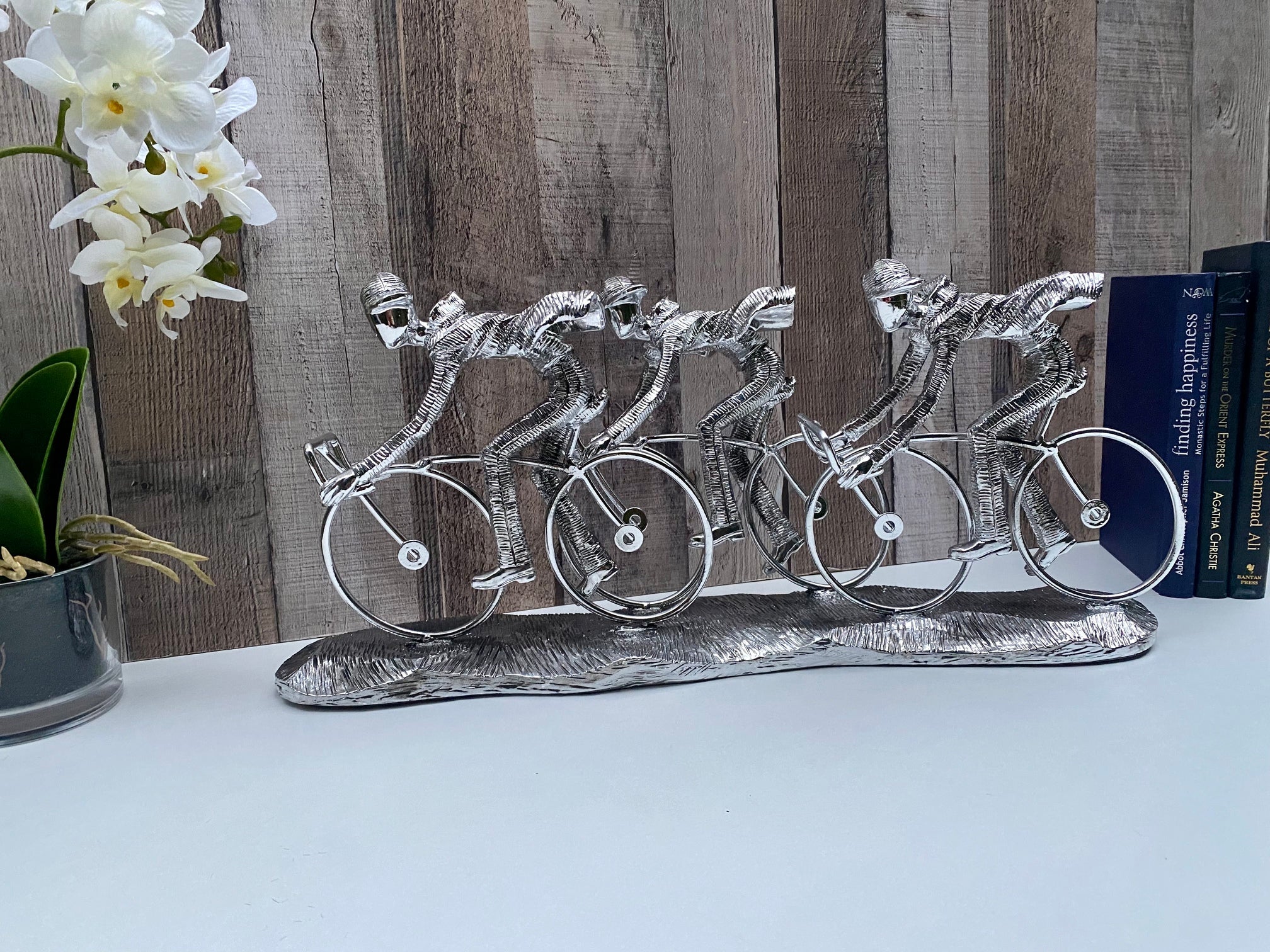 Cyclist Figure Sculpture Figurine Peloton Statue Cycling Bicycle Art B ...