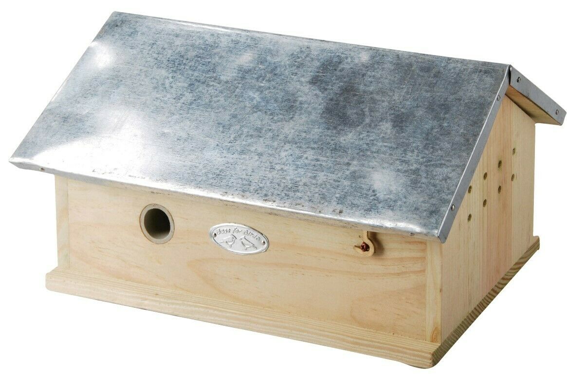 Wooden Bumble Bee Nest Box House Pinewood FSC Zinc Roof Insect Conserv ...